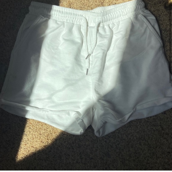 SKIMS | Shorts | Skims White Loose Shorts | Poshmark
